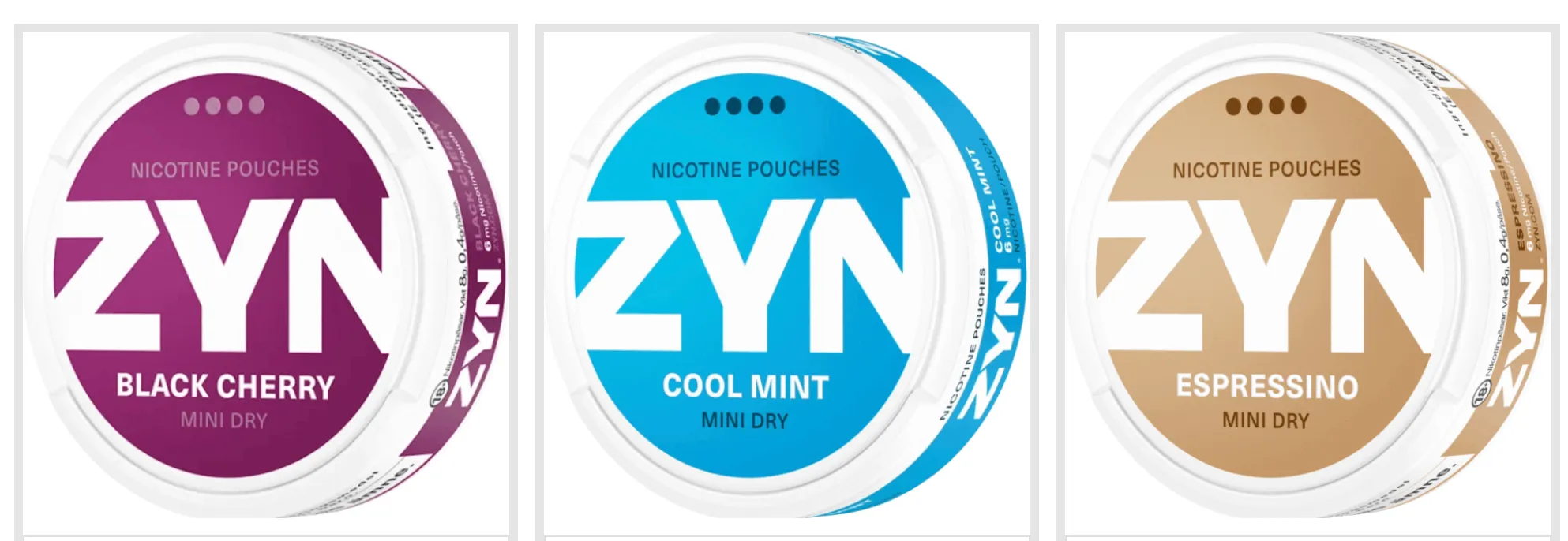 Buy ZYN pouches online - All flavors and strengths